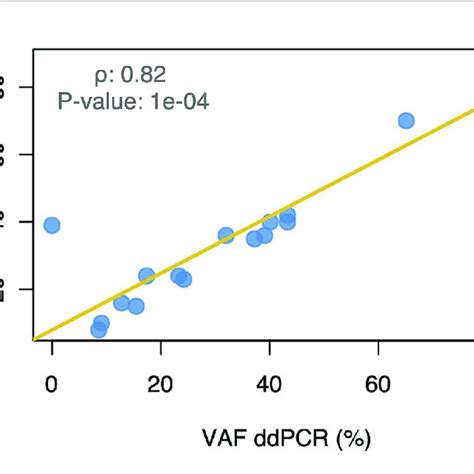 Correlation Between The Variant Allele Frequency Of The Somatic Download Scientific Diagram