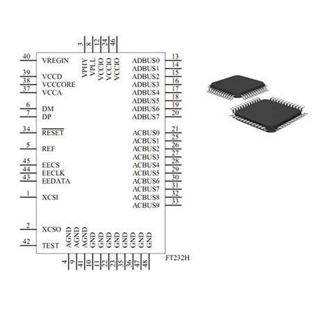 Ft232hl Reel Usb Interface Ic Pinout Datasheet Function