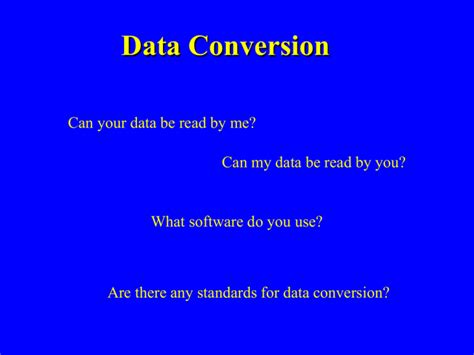 Data Conversion