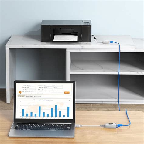 Msiwach Usb 2 0 Extender To Rj 45 Up To 60m 196ft For Usb Flash Disk Pc Scanner