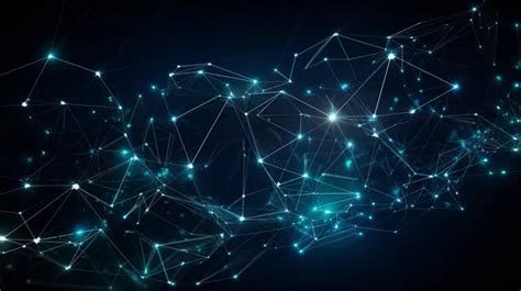 low poly plexus design enhances science themed 3d render background