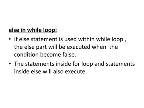 Looping Statements And Control Statements In Python Ppt