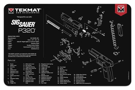 Sig Sauer P320 Gun Cleaning Mat