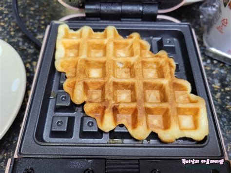 와플메이커 크로아상 생지로 크로플 만들기 네이버 블로그