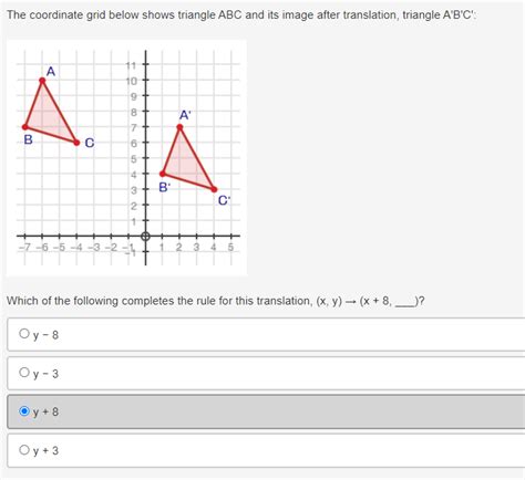 Solved The Coordinate Grid Below Shows Triangle ABC And Its Image After Course Hero