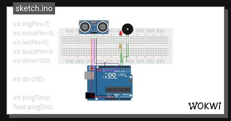 Distance Measure Ultrasonic Sensor Wokwi Esp32 Stm32 Arduino Simulator