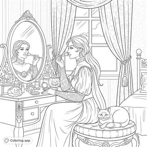 Halloween Vanity Preparations Coloringapp