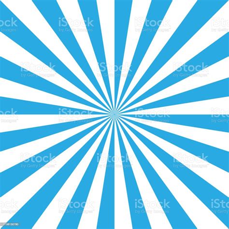 파란색과 흰색 복고풍 태양 버스트 배경입니다 태양과 광선 벡터 일러스트레이션 가장자리에 대한 스톡 벡터 아트 및 기타 이미지