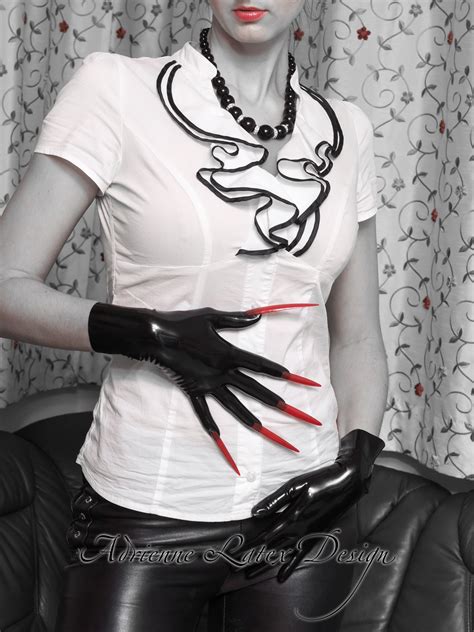 Gloves Gallery Adrienne Latex Design Custom Made Fetish Fashion