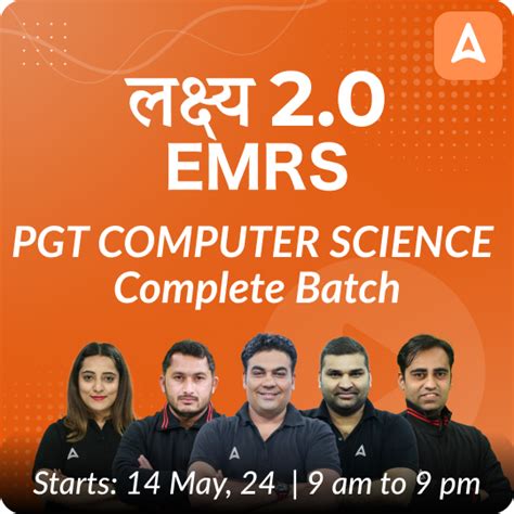 Emrs Pgt Computer Science Complete Batch Live Recorded Classes By Adda 247