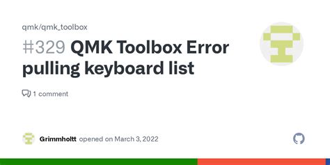 QMK Toolbox Error Pulling Keyboard List Issue Qmk Qmk Toolbox GitHub