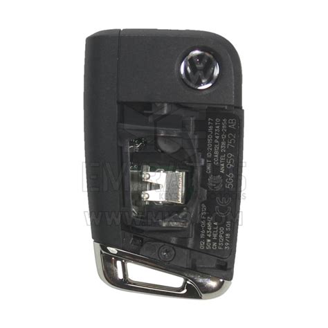 Vw 2019 Mqb Proximity Flip Remote Key 3 Butto Mk3