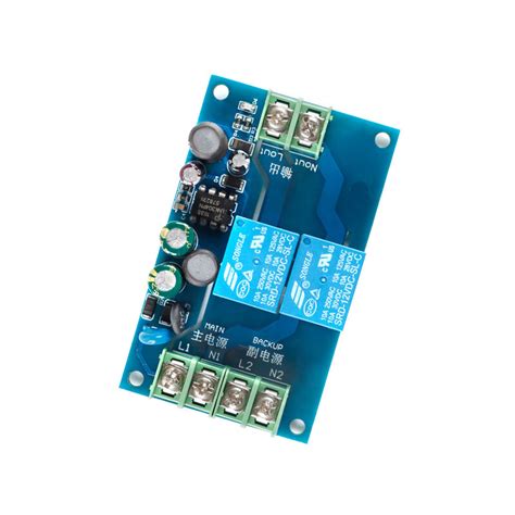 220v 이중 전원 공급 장치 자동 스위칭 모듈 10a 이중 전원 공급 장치 비상 회로 차단기 스위치 전송 스위치 보드 전기 장비 및 소모품