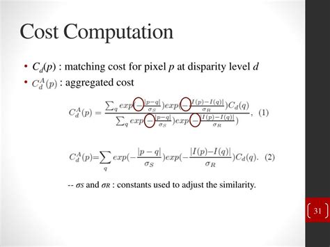 Ppt A Non Local Cost Aggregation Method For Stereo Matching