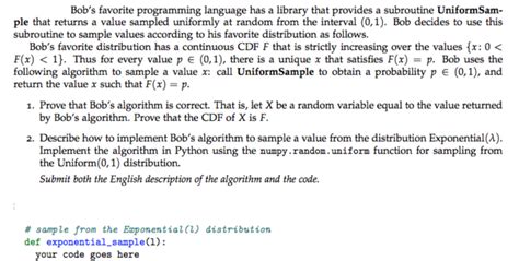 Solved Bobs Favorite Programming Language Has A Library
