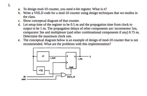 Solved To Design Mod Counter You Need N Bit Register Chegg