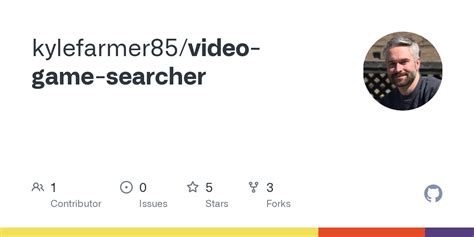 github kylefarmer85 video game searcher
