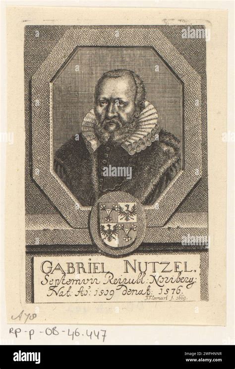 Portrait Van Gabriel Nützel Johann Friedrich Leonard 1669 Print