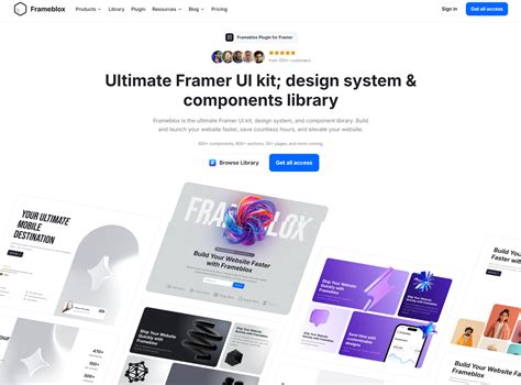 level up your design with the best framer component libraries themexpert