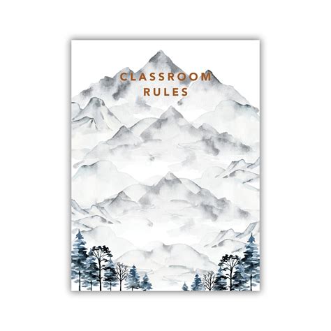 Classroom Rules Poster Editable 18x24 Digital Download — The Simple Design Co