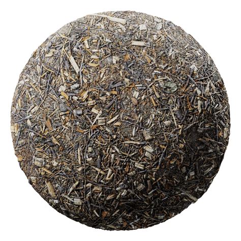 Mulch On Forest Texture Brown Poliigon
