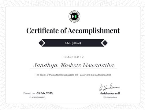 Sql Dataanalytics Continuouslearning Hackerrank Growthmindset