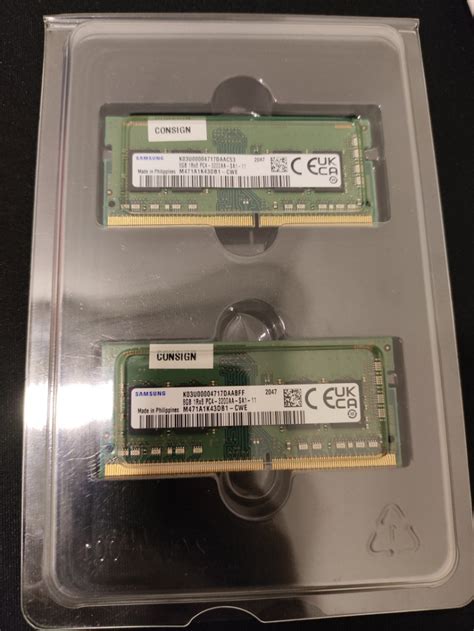 samsung ddr4 3200mhz soddim ram 8gb x 2 computers and tech parts