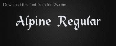 Alpine Regular Font Details Font S Com