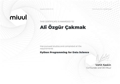 💻 Miuul Data Scientist Bootcamp Module One Week Two Topic Data