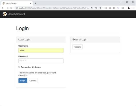 Using Aspnet Core Identity — Identityserver4 100 Documentation