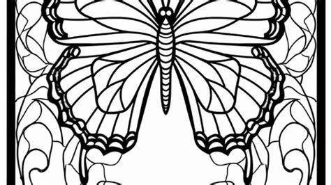 Butterfly Stained Glass Coloring Pages