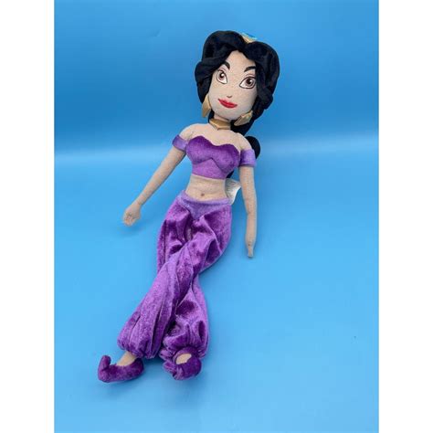 Disney Store Princess Jasmine Aladdin Stuffed Plush Doll Toy Purple Outfit Etsy
