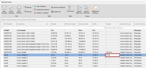 Adding Editing Duplicating Activatingdeactivating And Removing Material