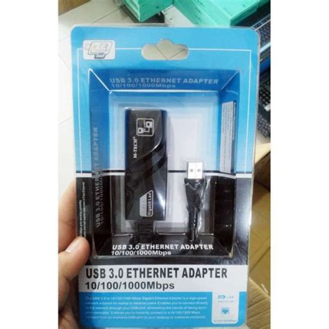 Promo Usb 3 0 Ethernet Adapter 10 100 1000mbps Usb To Lan Gigabit M Tech Diskon 9 Di Seller