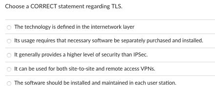 Solved The IPSec Technology Can Be Deployed In Modes Chegg