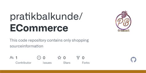 GitHub Pratikbalkunde ECommerce This Code Repository Contains Only Shopping Sourceinformation