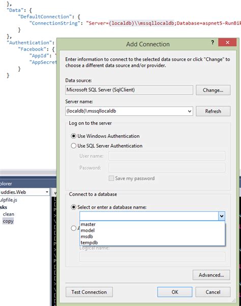 core entityframework 7 database already exists error on
