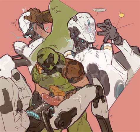 Rule 34 Armor Cum Cyborg Doom Doom Slayer Doom Fully Clothed Gay