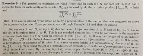 solved prove that for each n elementof n for each set a if