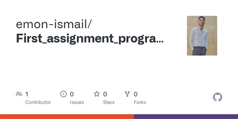 Github Emon Ismail First Assignment Programming Hero