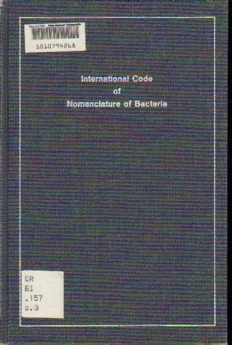 International Code Of Nomenclature Of Bacteria And Statutes Of The