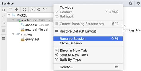Managing Connection Sessions In Datagrip Helical It Solutions Pvt Ltd