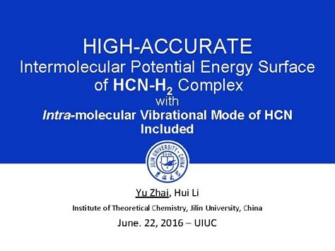 Highaccurate Intermolecular Potential Energy Surface Of Hcnh 2
