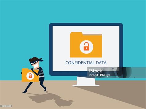 도둑입니다 안티 피싱 및 인터넷 바이러스 캠페인에 대 한 유용한 컴퓨터에서 문서 폴더를 기밀 데이터를 훔치는 해커 개념 해킹 인터넷 소셜 네트워크입니다 도둑에 대한 스톡