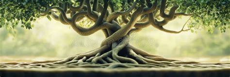 This Artwork Showcases A Tree Of Life With Intricate Branches And Roots Emphasizing Unity And