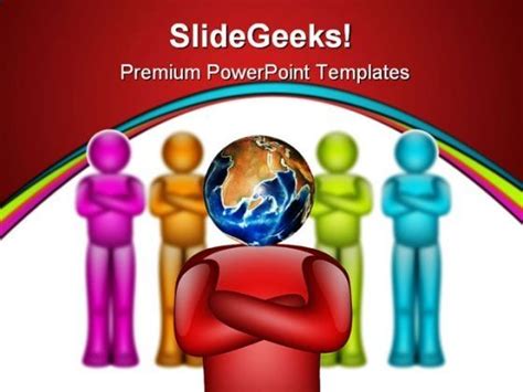 Global Leader People Powerpoint Template 0910