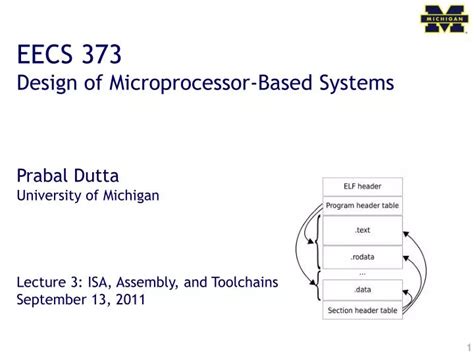 Ppt Eecs 373 Design Of Microprocessor Based Systems Prabal Dutta