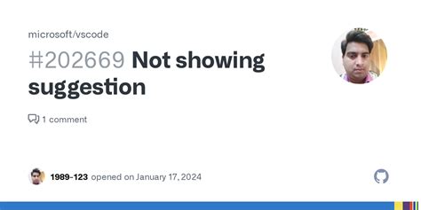 Not Showing Suggestion Issue Microsoft Vscode GitHub