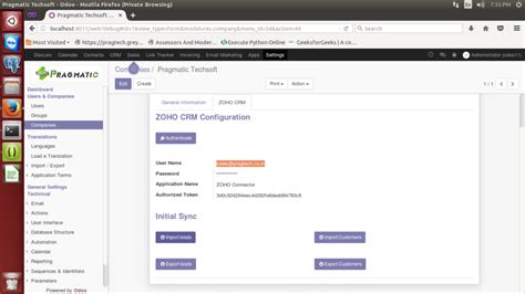 odoo zoho crm connector pragmatic techsoft