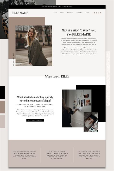 rilee wordpress theme feminine wordpress theme elementor pro theme